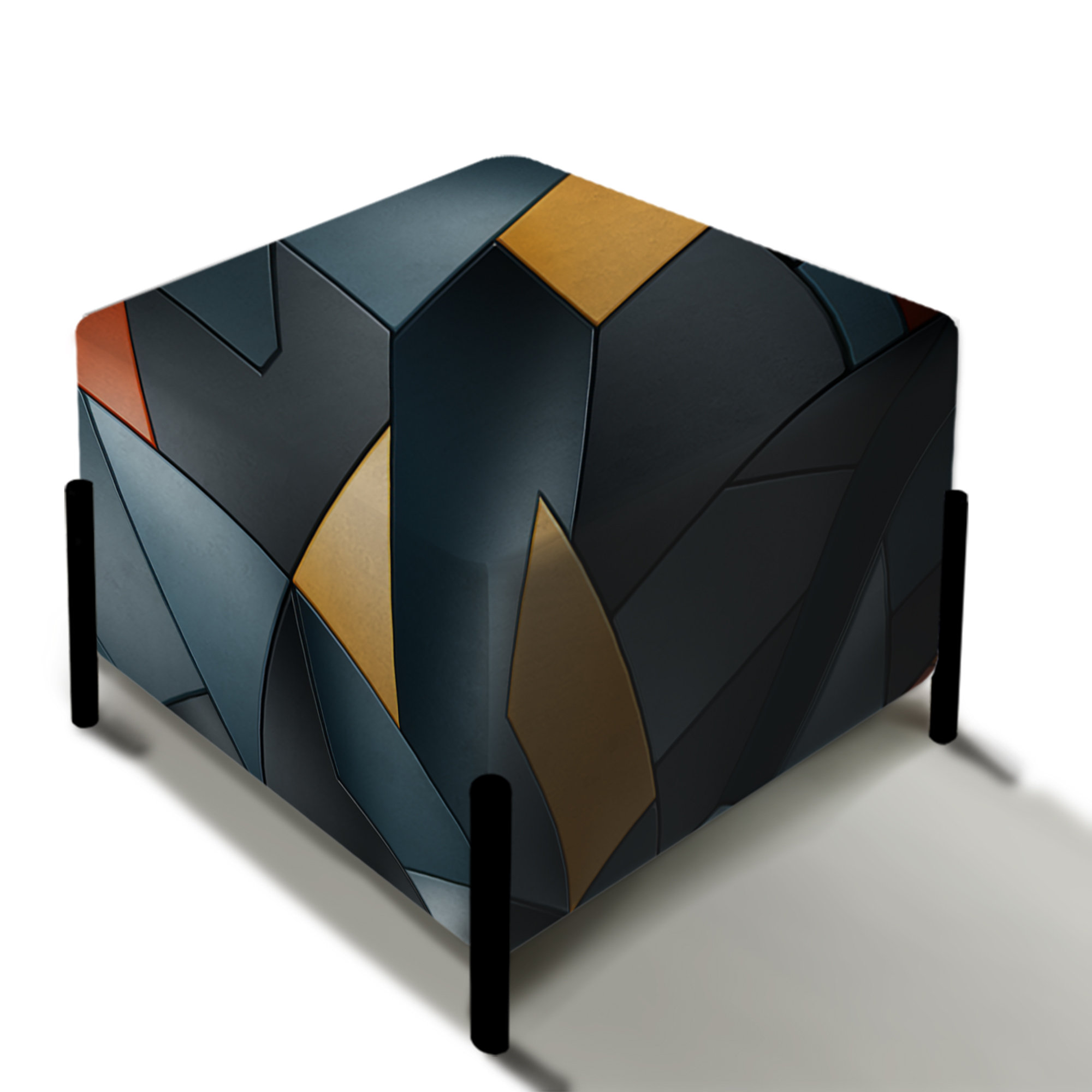 Design Art Urban Concrete Black Geometric Pattern - Geometric Square ...