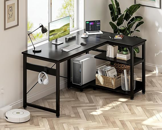 Ebern Designs L Shaped Computer Desk, 40 Inch Small Corner Desk With ...