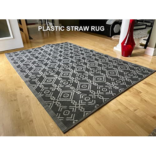 Union Rustic Batta Geometric Machine Woven Rectangle 6' x 9 ...