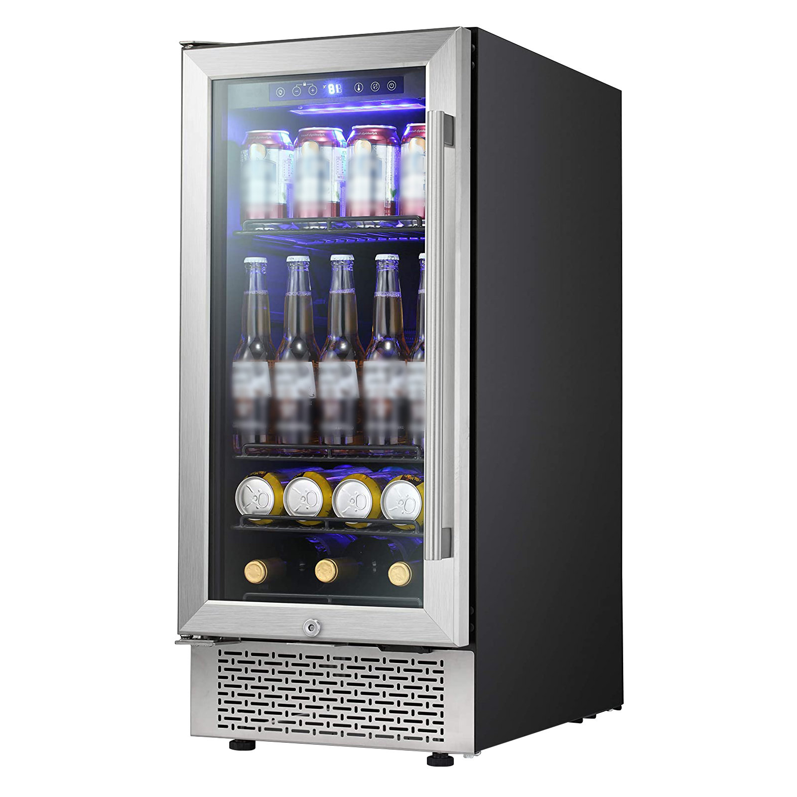 YUKOOL 28 Bottle Beverage Undercounter Refrigerator, Built-In Wine ...