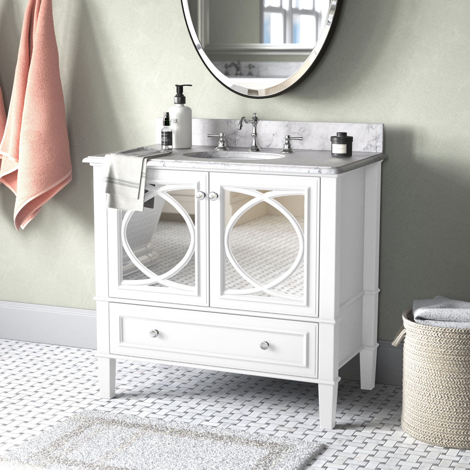 Ebern Designs Pancoastburg 36" Single Bathroom Vanity Set & Reviews ...