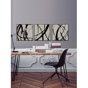 Orren Ellis Linear Expression II by Marmont Hill - 3 Piece Floater ...