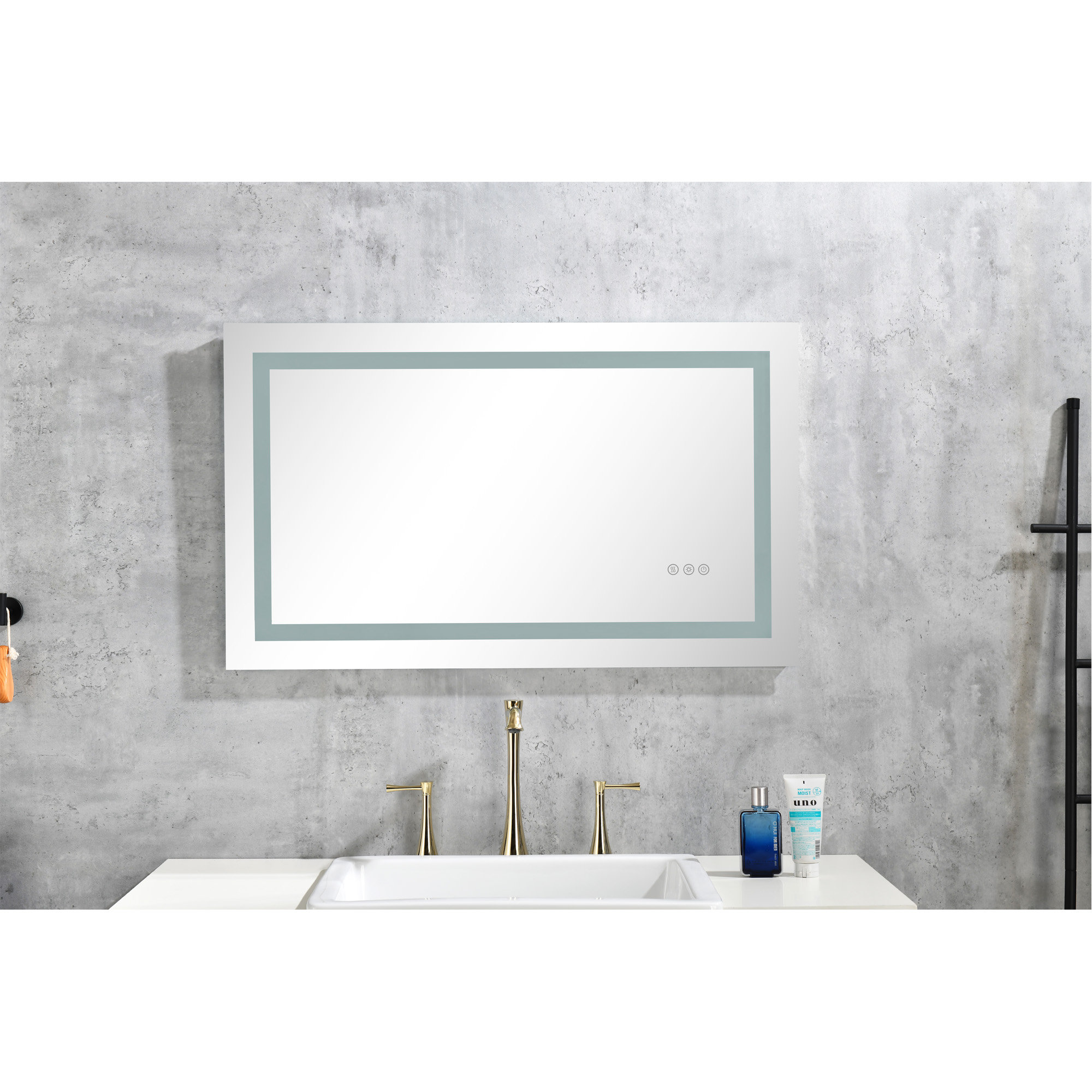 Ivy Bronx Versatile Bathroom Vanity Mirror With Multiple Lighting And ...