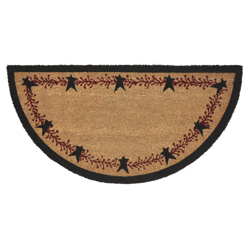 VHC Brands Pip Vinestar Coir Rug Half Circle 16.5x33 | Wayfair
