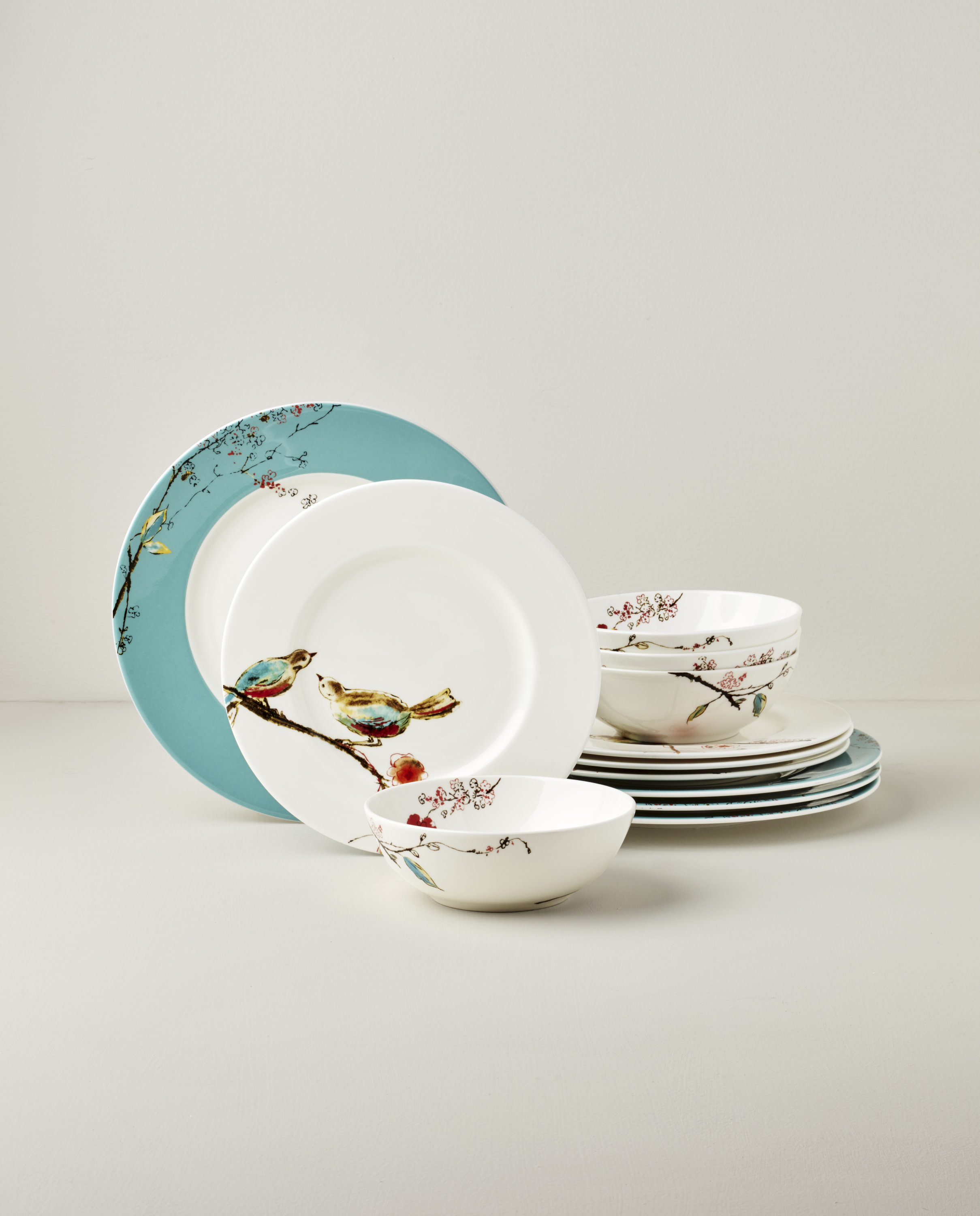 Lenox Chirp 12-Piece Dinnerware Set & Reviews | Wayfair
