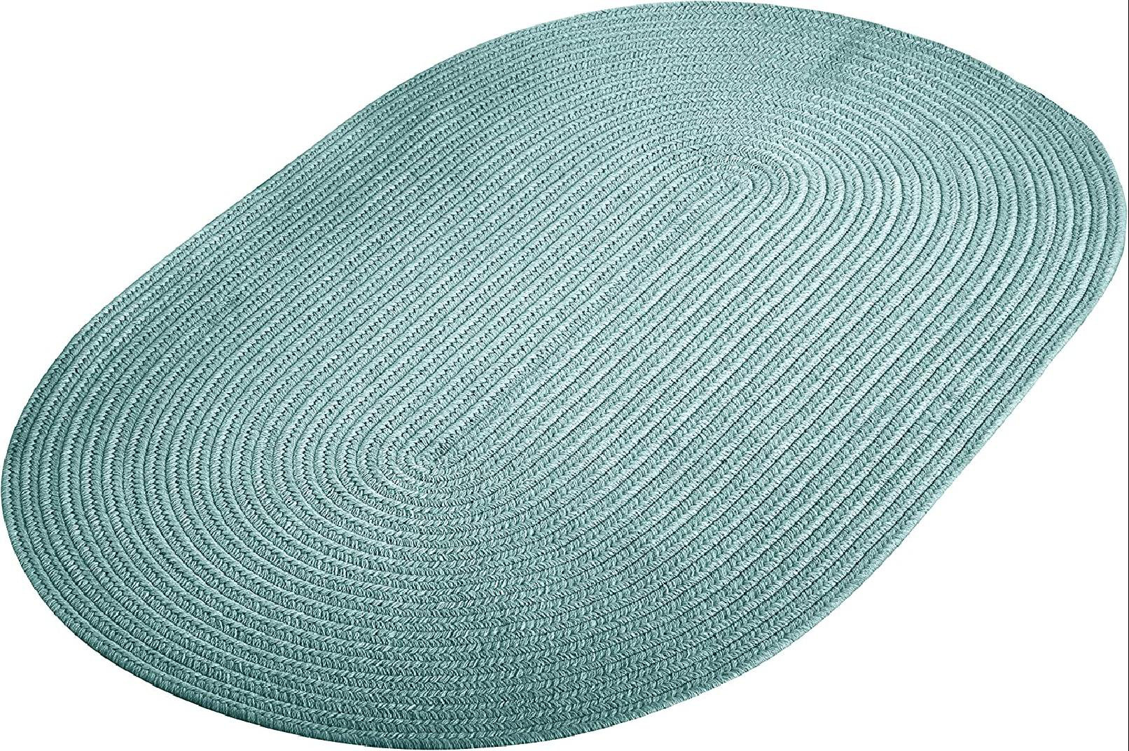 Rosecliff Heights Akilia Abstract Hand Braided Oval 7' x 9' Area Rug in ...