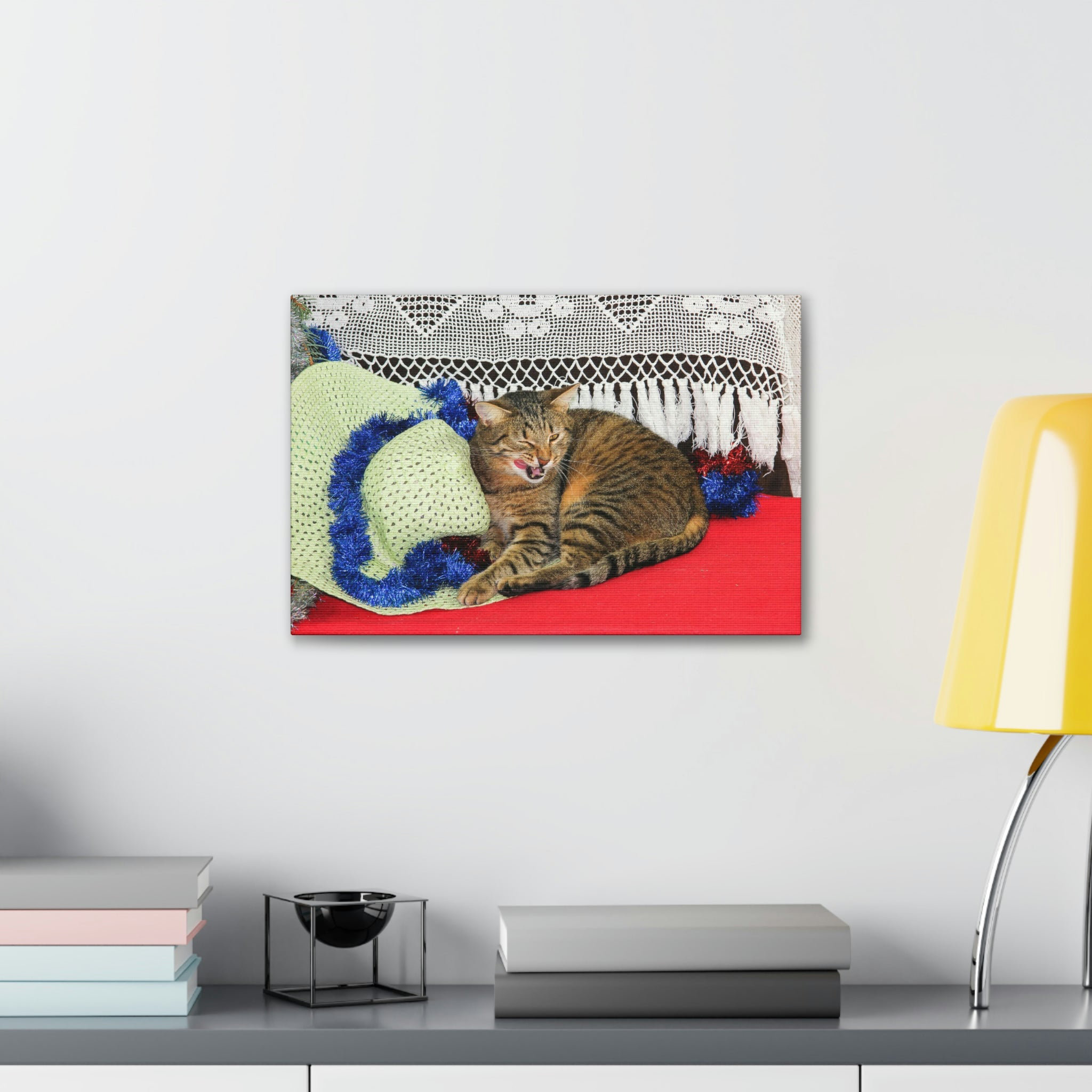 Latitude Run® Funny Wildcat Silly Wildcat Scene Inside Wall Art | Wayfair
