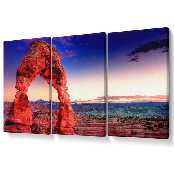 Gracie Oaks Moab Utah United States - 3 Piece Wrapped Canvas Graphic ...