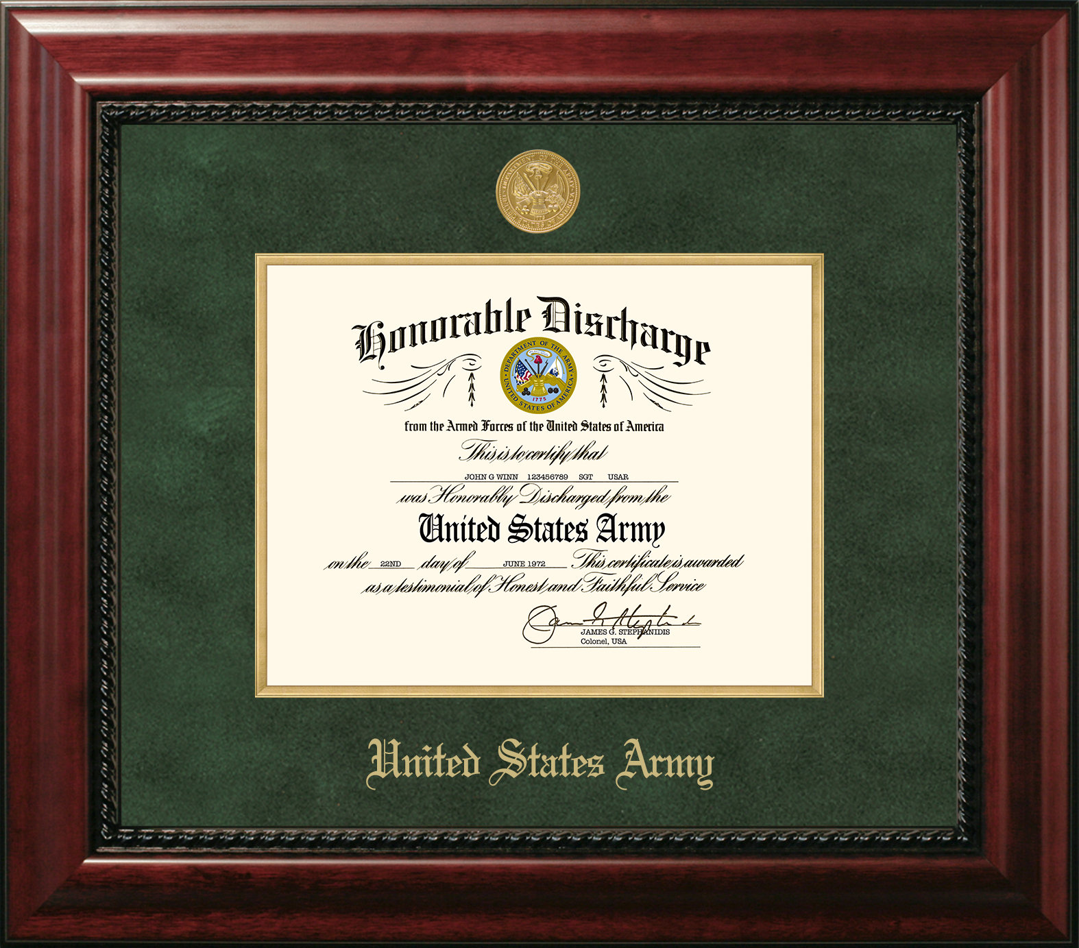 Patriot Frames Army Discharge Executive Picture Frame | Wayfair