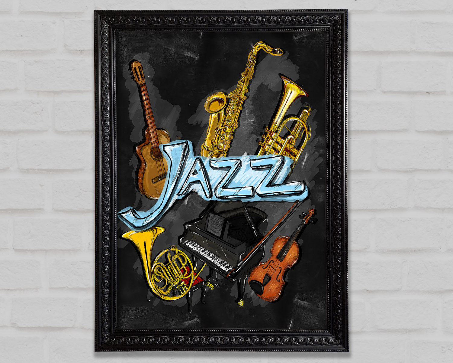 Bright Star Jazz Instruments - Print | Wayfair.co.uk