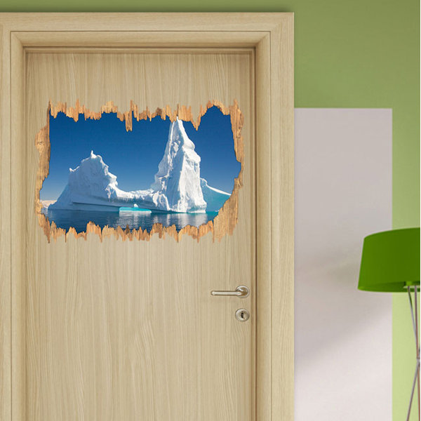 East Urban Home Wandtattoo Riesiger kunstvoller Eisberg | Wayfair.de