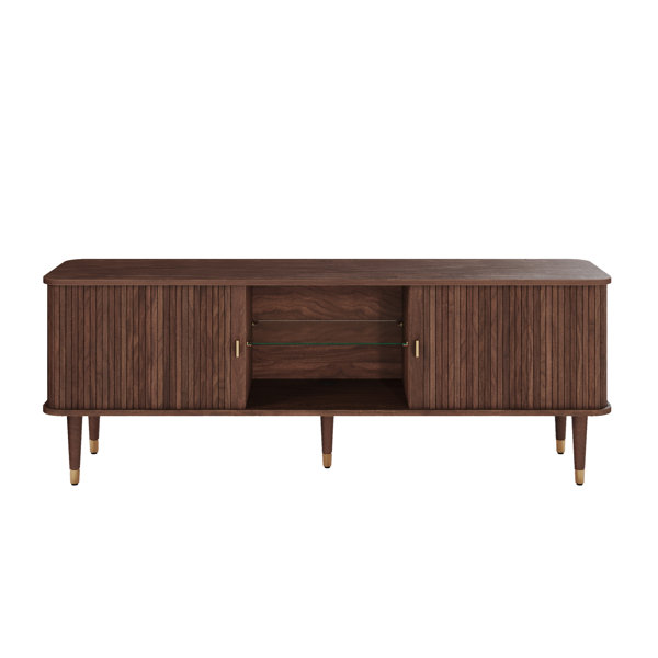 Corrigan Studio® Corrigan Studio Mandea 63" American Walnut TV Stand ...