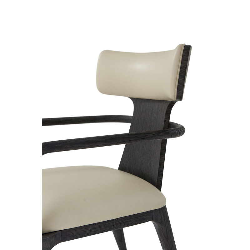 Theodore Alexander Repose Genuine Leather Upholstered Armchair | Wayfair