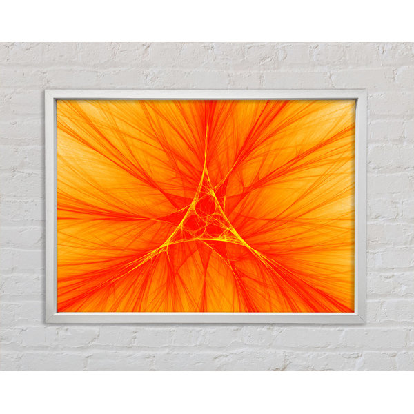 Bright Star Triangle Of Life Orange - Single Picture Frame Art Prints ...
