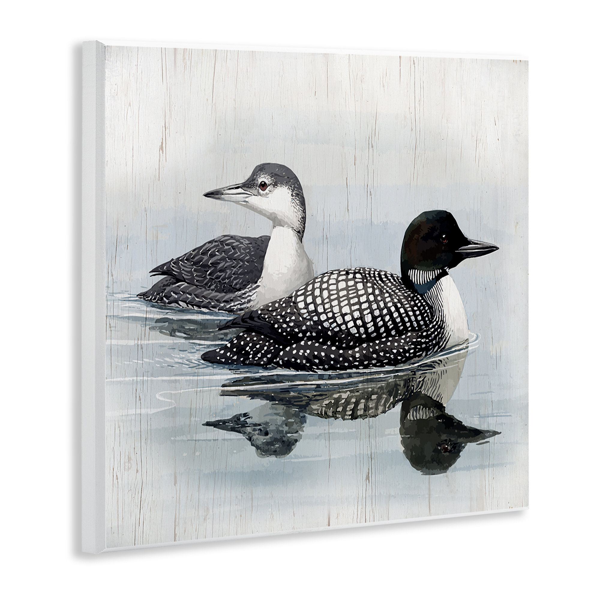 Charlton Home Traditional Loons Wading Wall Plaque Art by Susan Jill ...