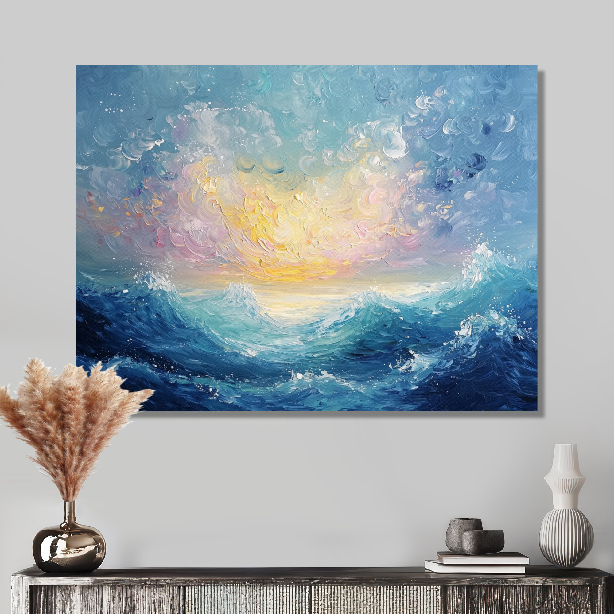 Beachcrest Home Hargreaves Parallel Beach Of Abstract Coastal Landscape ...