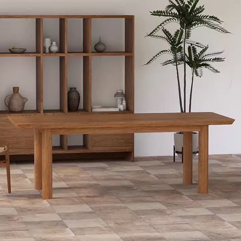 Table Treasures.e Sleek Modern Minimalist Solid Wood Dining Table - Wayfair Canada