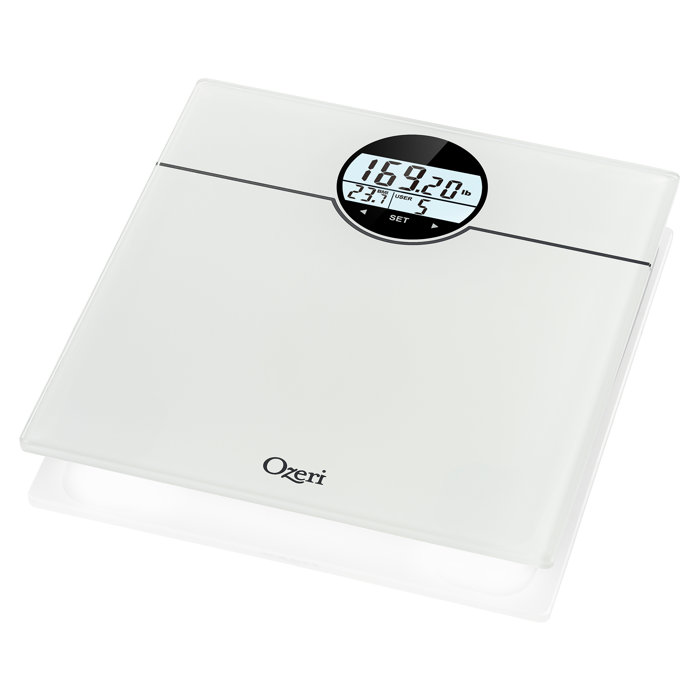 Ozeri WeightMaster 440 lbs Body Weight Scale with BMI, BMR and 50 gram ...