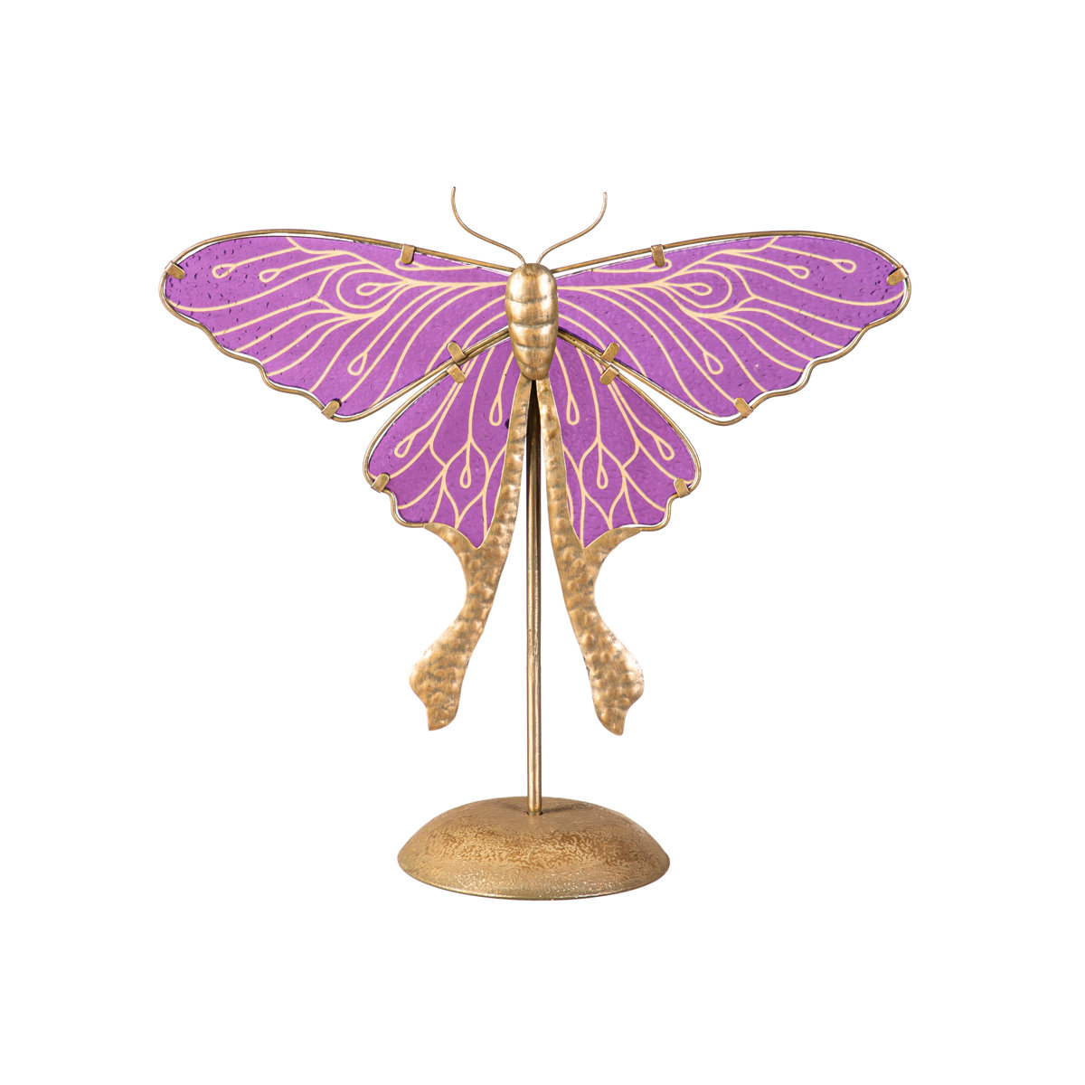 House of Hampton® Joichiro Moth Animals Weather Resistant Garden Statue ...