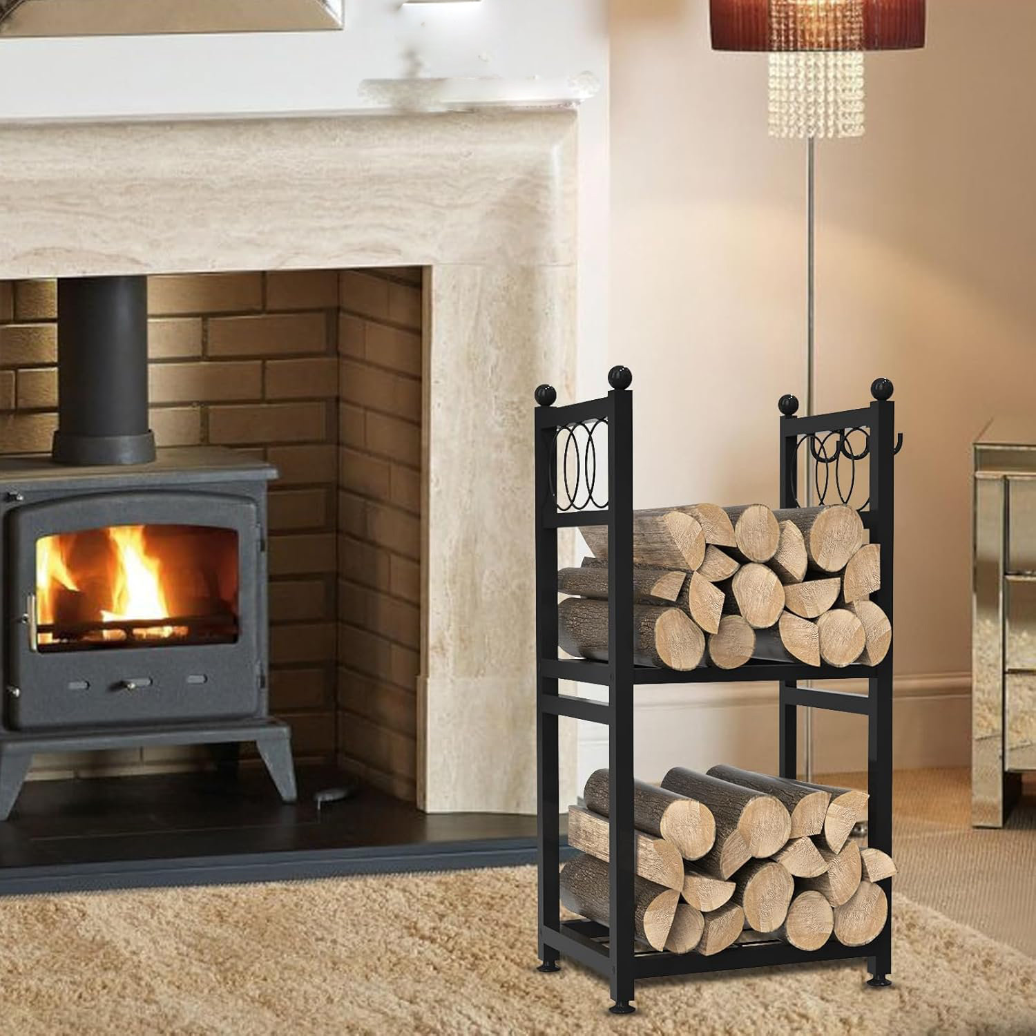 Canora Grey Indoor And Outdoor Firewood Rack | Wayfair
