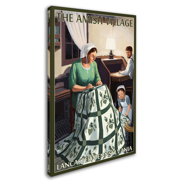 Red Barrel Studio® 'Amish' Graphic Art Print on Wrapped Canvas | Wayfair