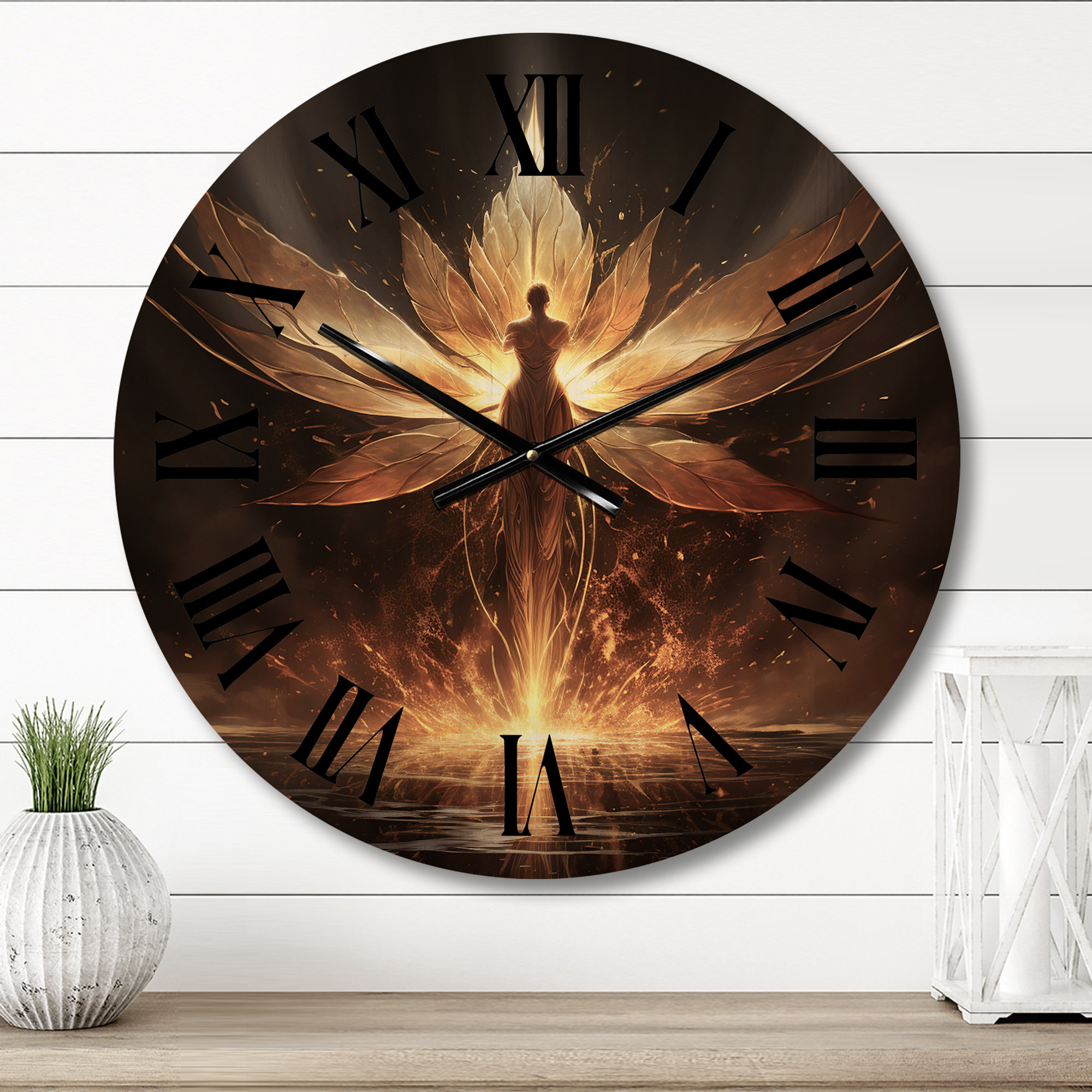 East Urban Home Glorious Ascending Golden Angel - Fashion Woman ...