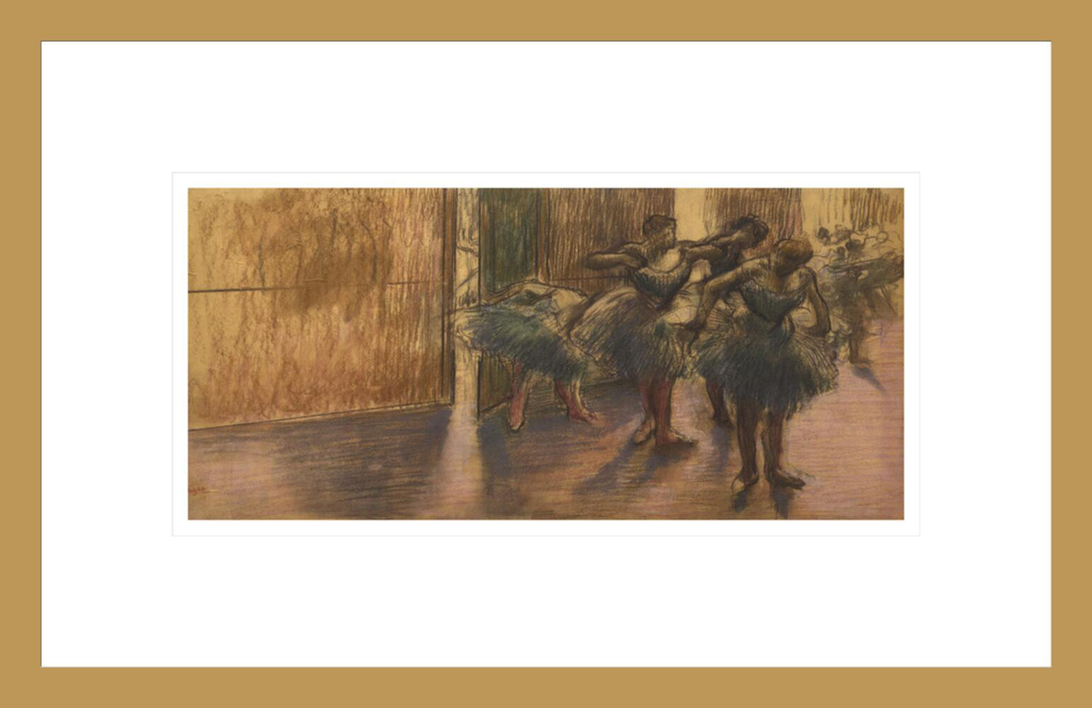 1000Museums The Rehearsal Room by Edgar Degas -Framed Giclee Print ...