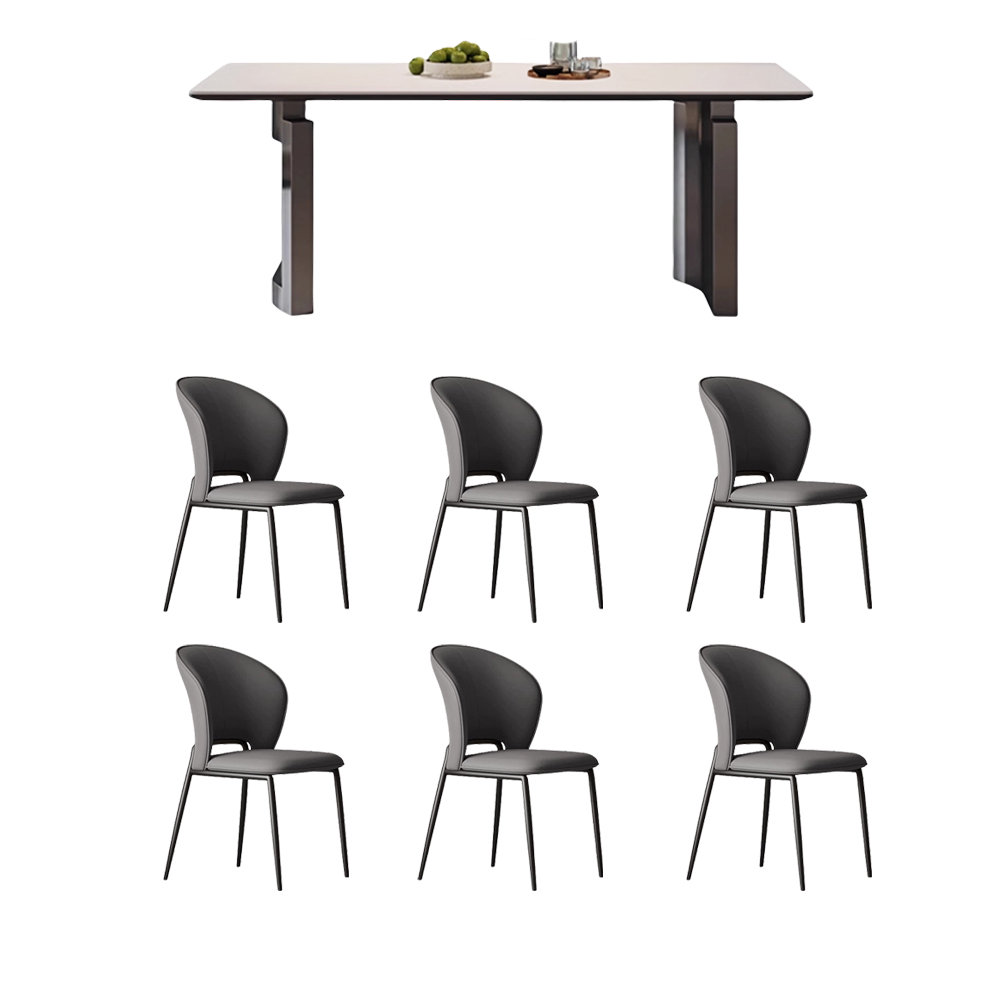 ACMISH Modern family dining table and chair set - Wayfair Canada