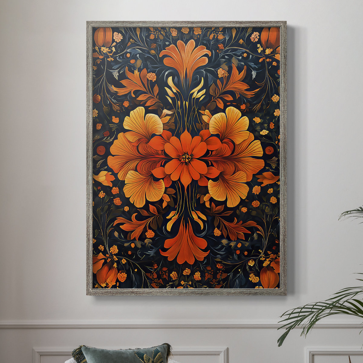 Lark Manor™ WM MORRIS Series XXVI Framed Print - Solid Wood | Wayfair