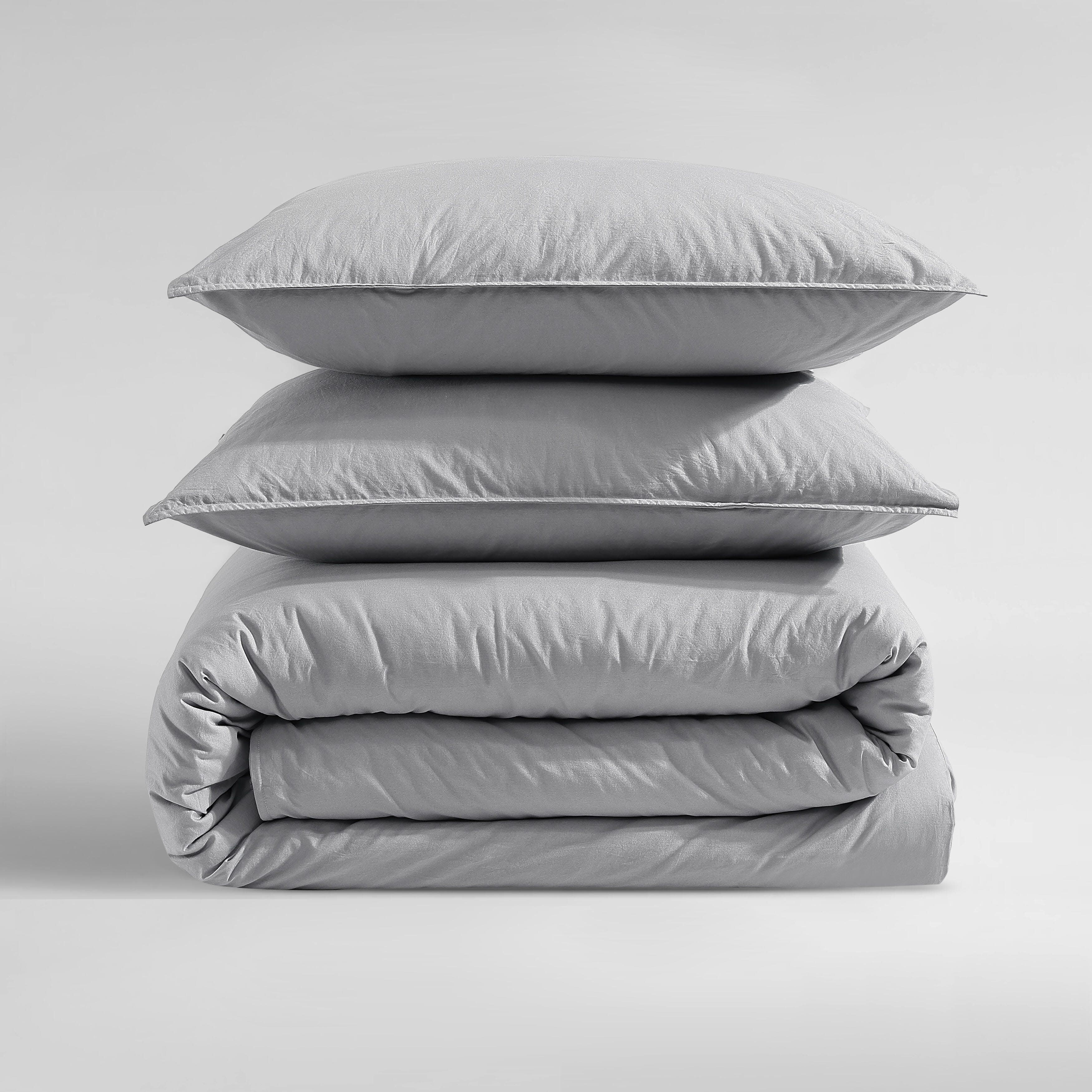 Calvin Klein Washed Percale Cotton Solid Comforter Set & Reviews | Wayfair