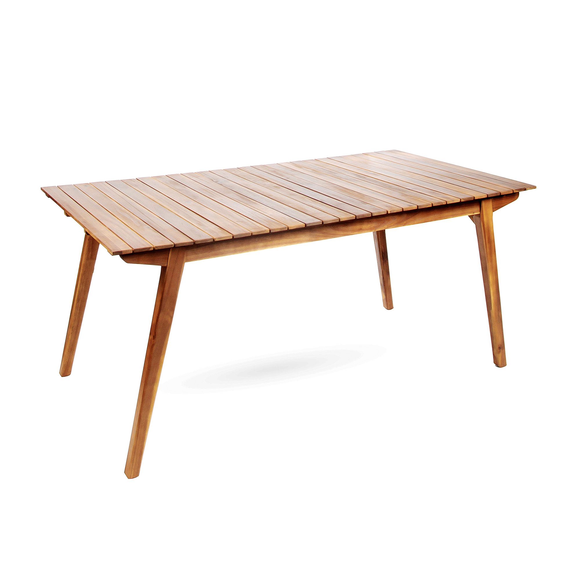 Dakota Fields Outdoor 69" Solid Wood Dining Table | Wayfair