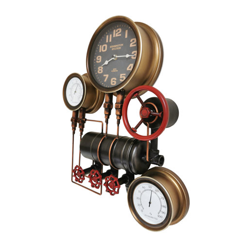 Williston Forge Dontavious Metal Wall Clock & Reviews - Wayfair Canada
