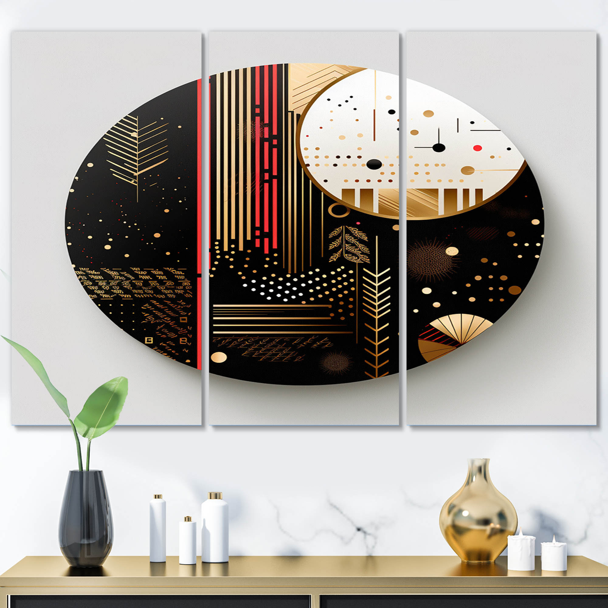 Brayden Studio Boho Chic Daydreams Geometric Circle Art I - Abstract ...