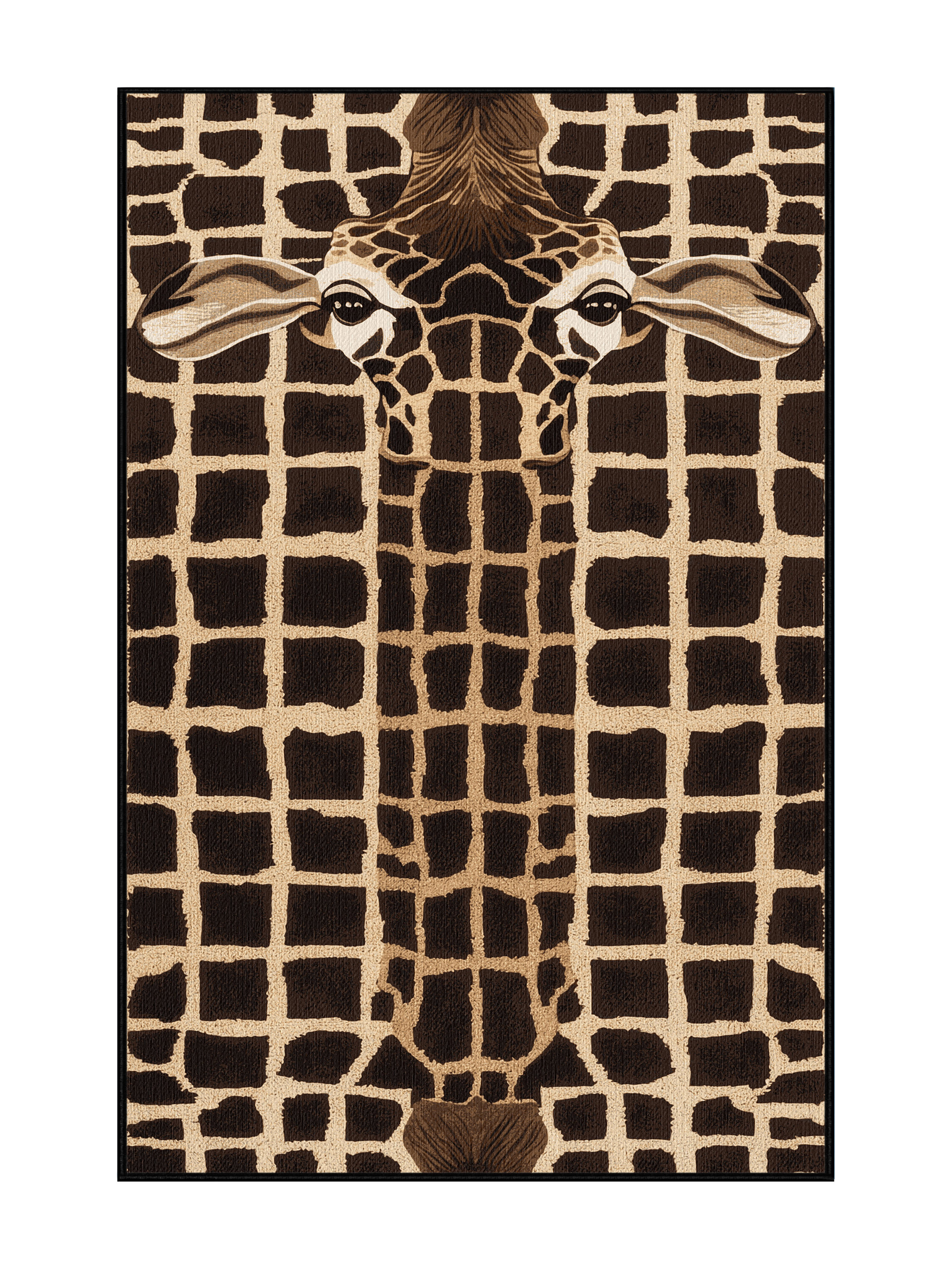 Dakota Fields Washable Rothschilds Giraffe Wildlife Area Rug | Wayfair