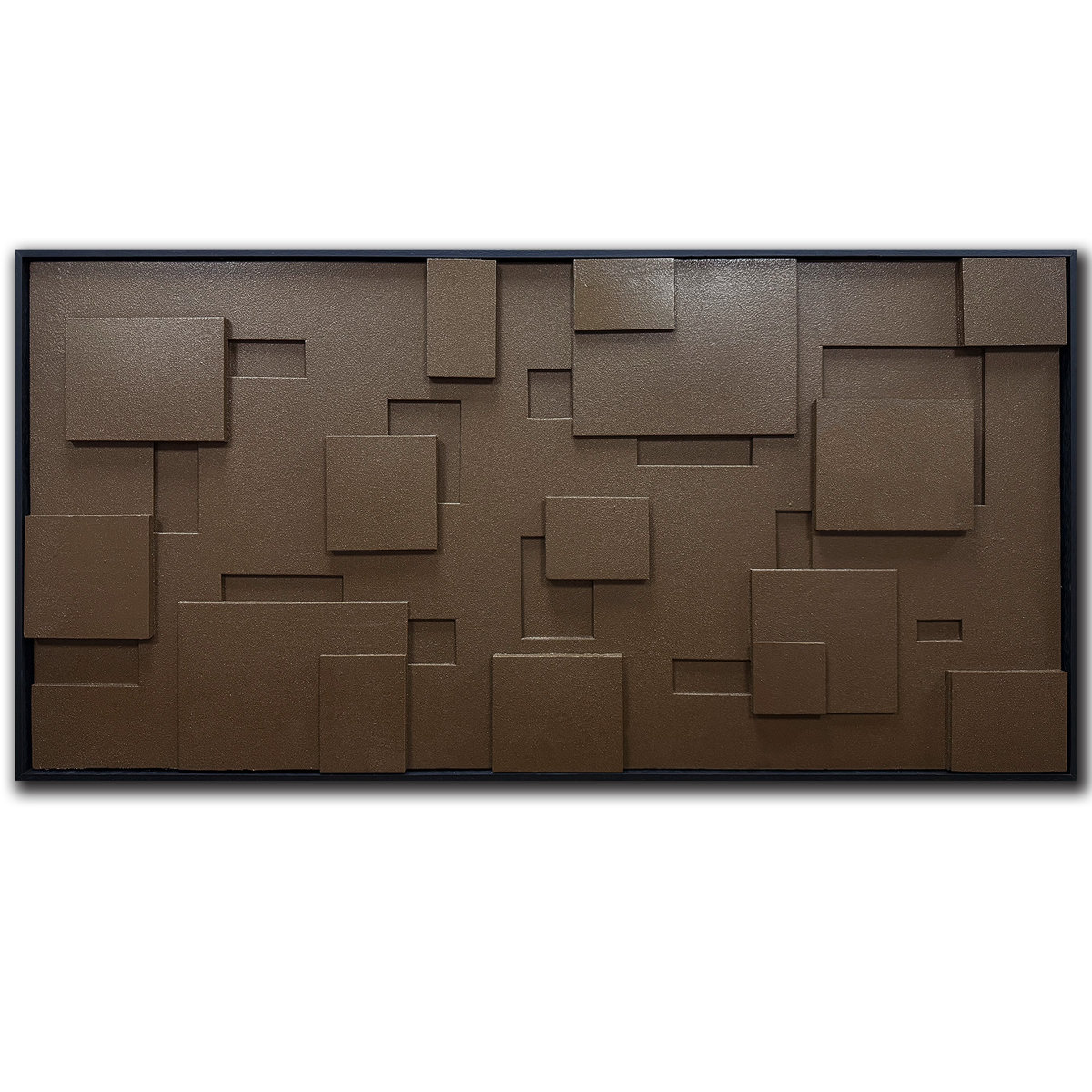 V-inspire Hand-painted Copper Brown Thick Texture Abstract Art Oil ...