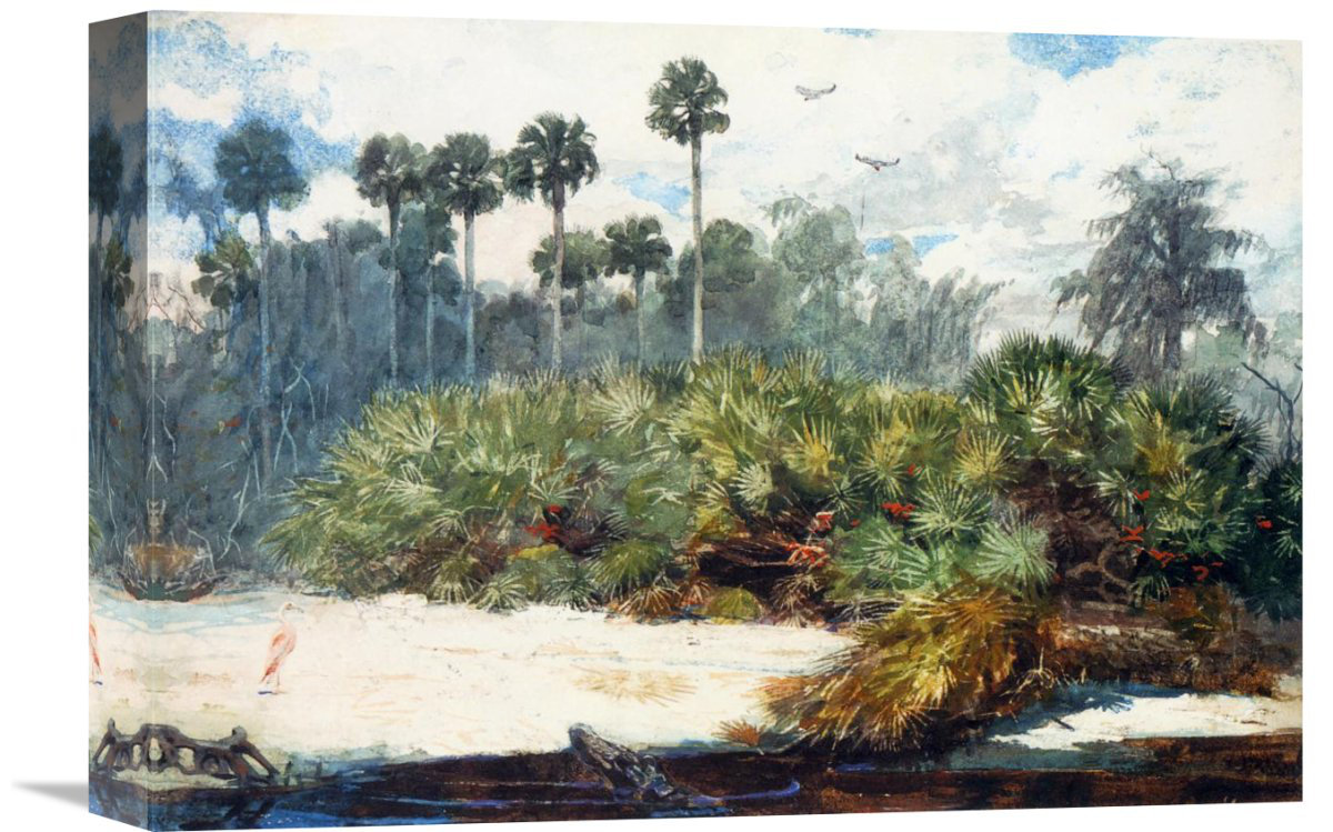 Vault W Artwork In a Florida Jungle by Winslow Homer - Print on Canvas ...