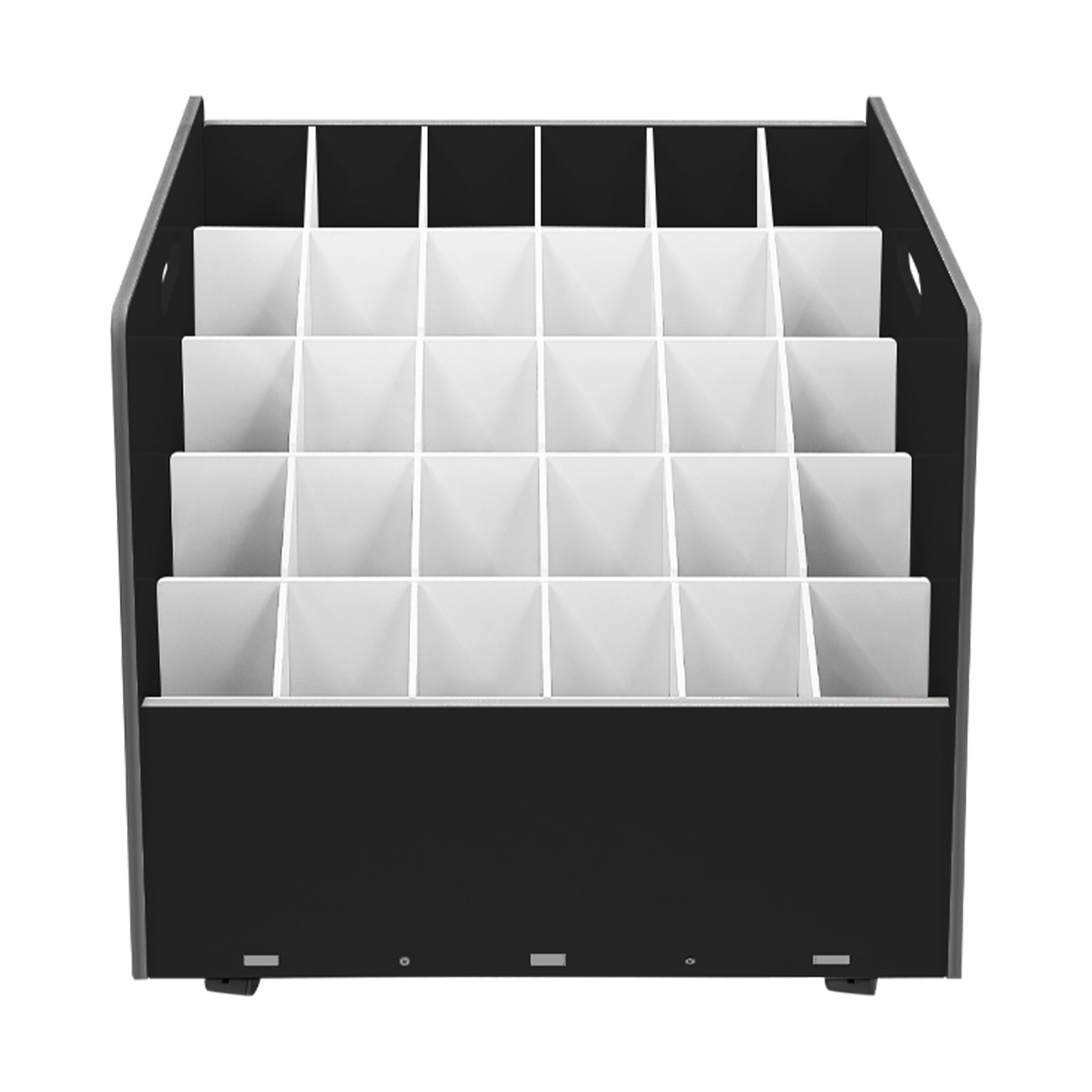 Lomana 30 Slots File Storage Organizer With Wheels(Black) | Wayfair