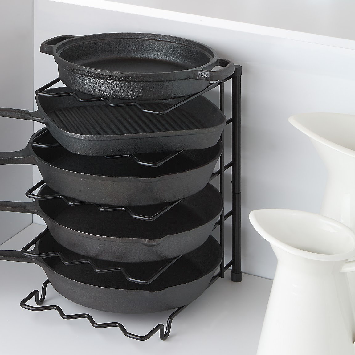 Prep & Savour Heavy-Duty Kitchenware Pan Divider, Pot Lid, and Pot, Pan ...