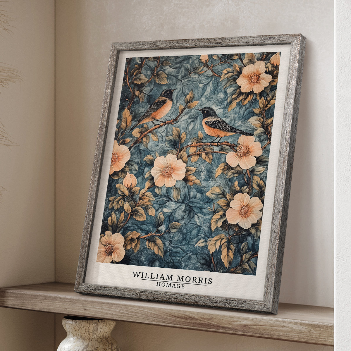 Darby Home Co WM MORRIS Series XXXVI Framed Print - Solid Wood | Wayfair