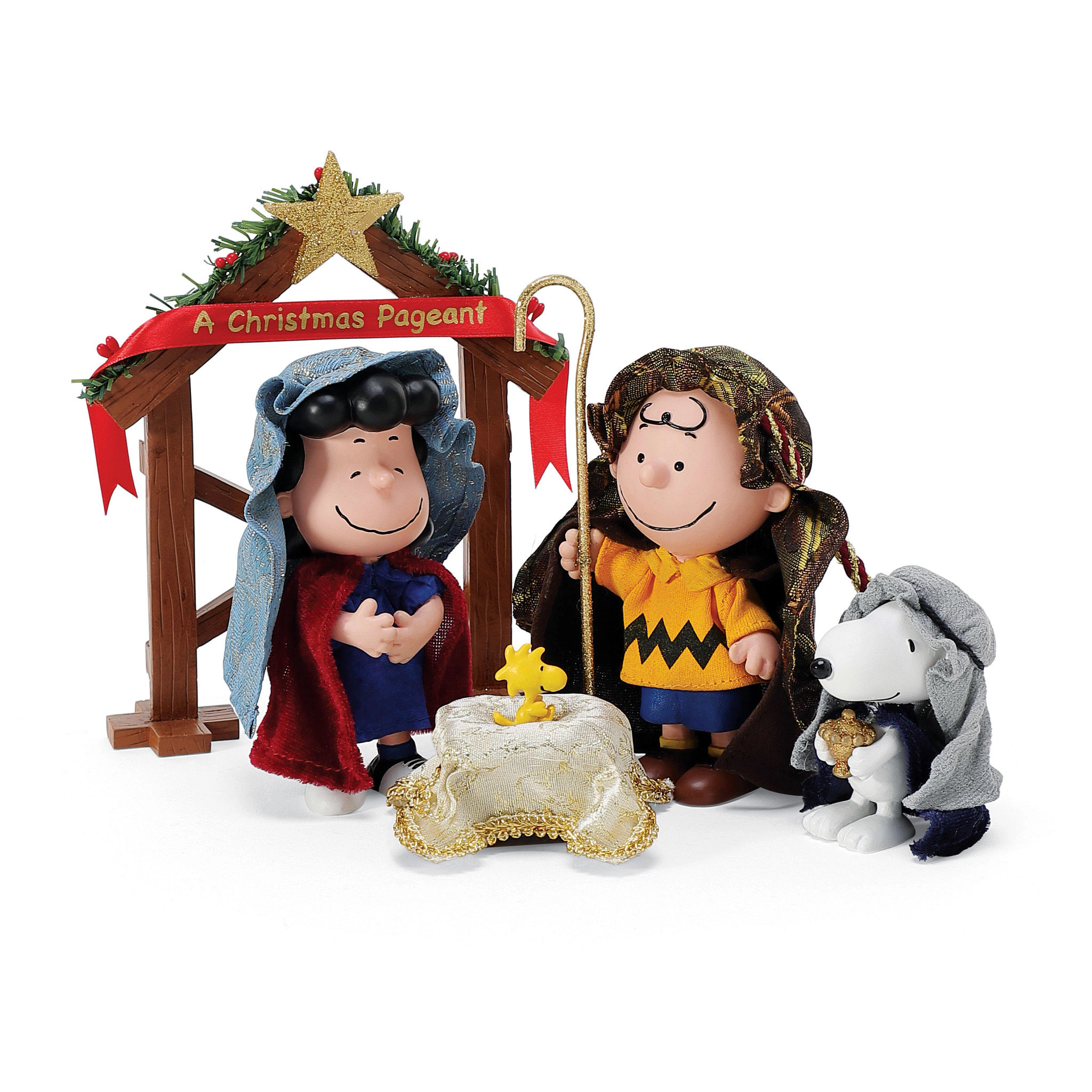 Department 56 Possible Dreams Peanuts Christmas Pageant Figurine Set, 5 ...