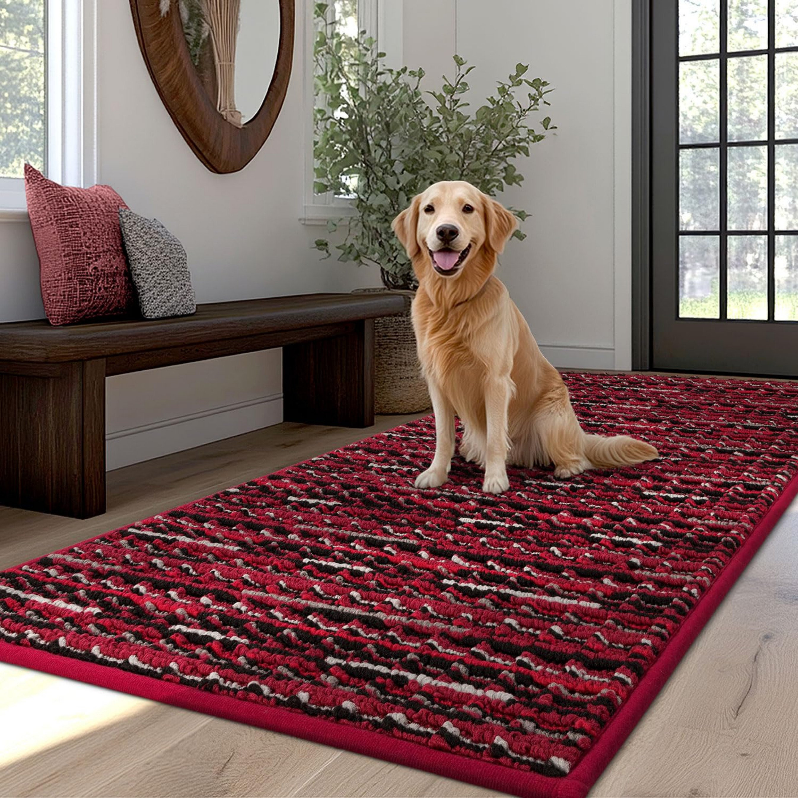 Tucker Murphy Pet™ Dog Mat For Muddy Paws,Absorbs Moisture Dirt Non ...