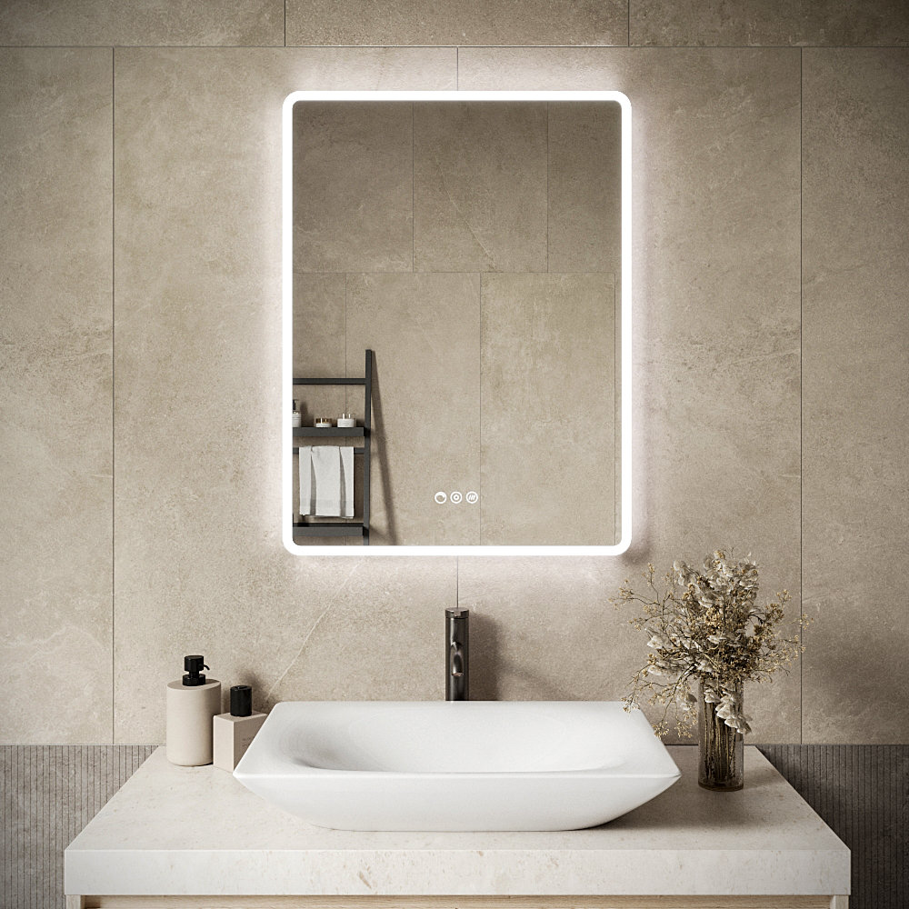 Streamline Bath Streamline Rectangular Frameless LED Bathroom Vanity ...