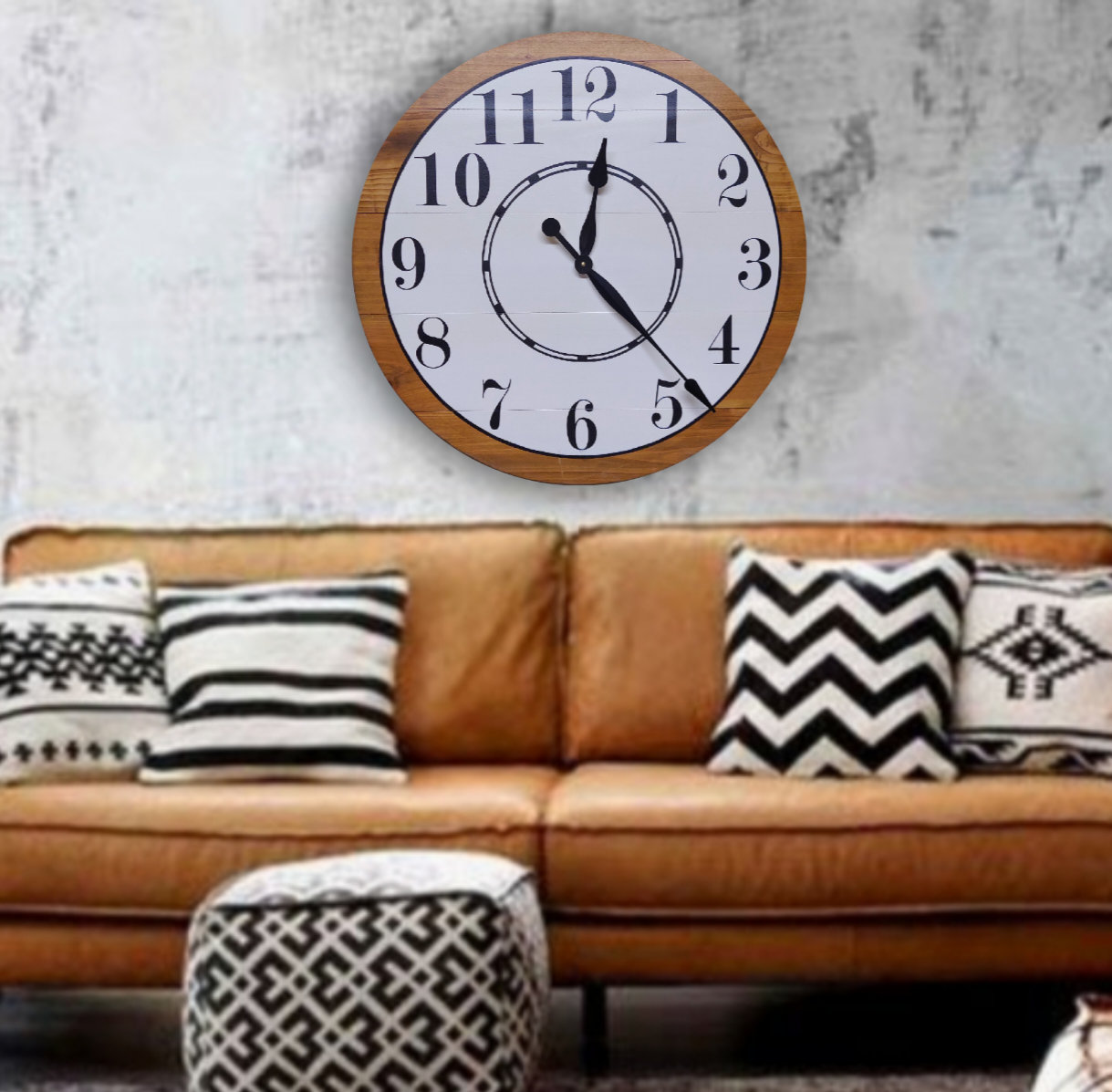 Avery Street Design CLAIRE FARMHOUSE WALL CLOCK - Wayfair Canada