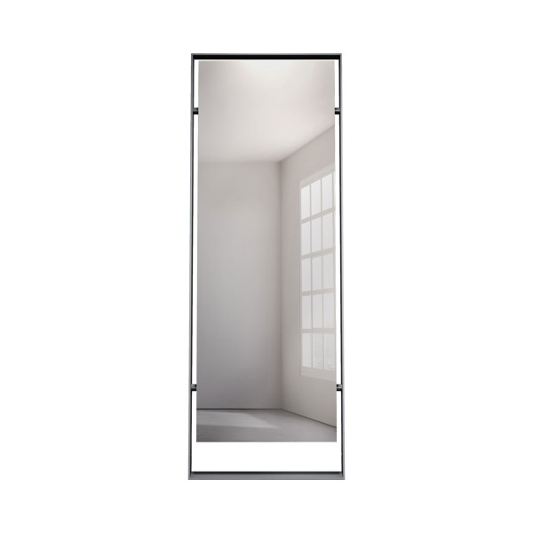 Modloft Black Hackney Modern and Contemporary Full Length Mirror | Wayfair