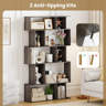 Ebern Designs 1 PCS 5-Tier Geometric Bookshelf with Open Shelves ...