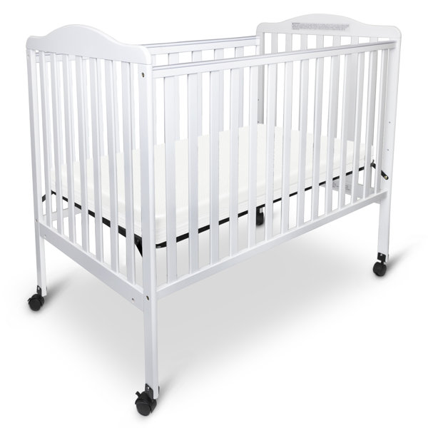 Fizzy 2-in-1 Convertible Baby Crib, Small Toddler Bed with Locking ...