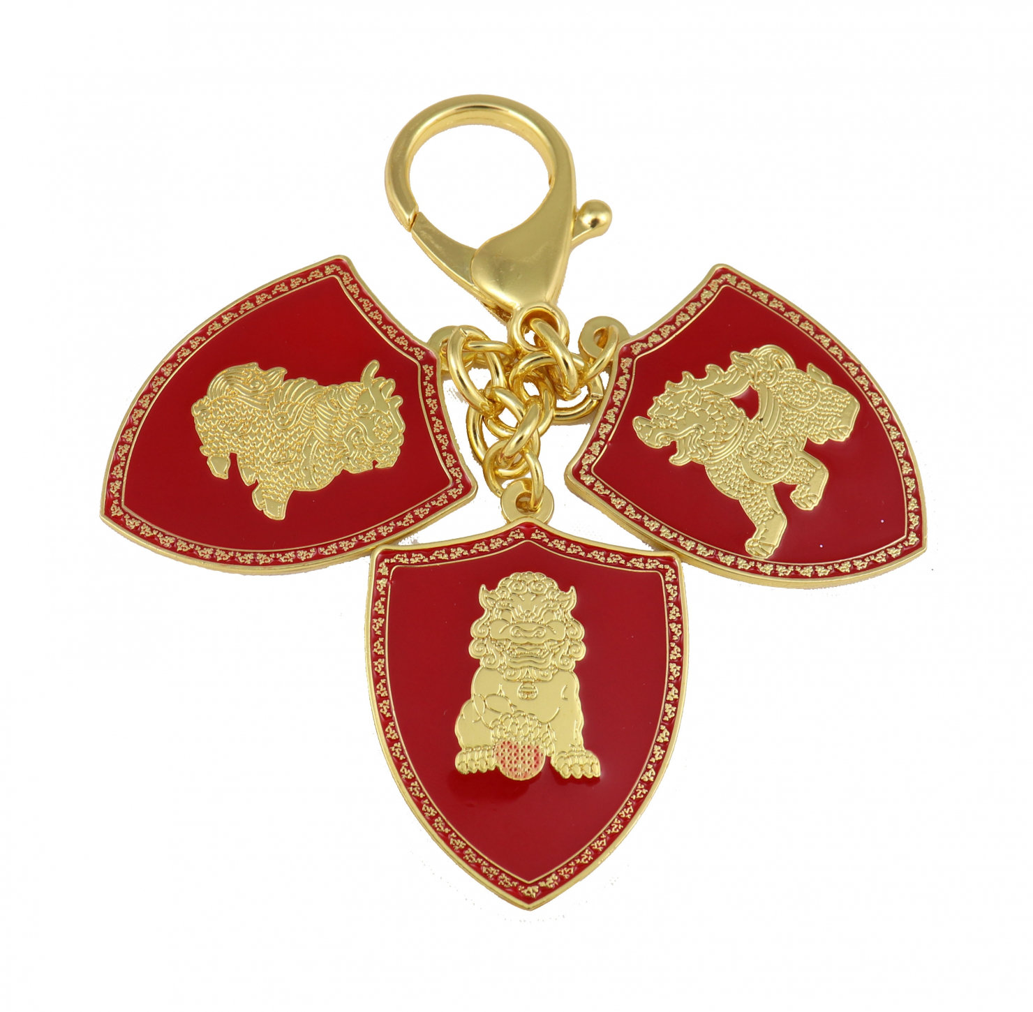 Bungalow Rose 3 Celestial Shields Keychain Amulet Wall Décor | Wayfair