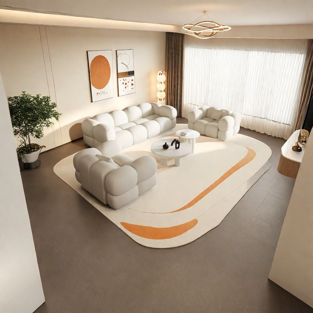 ANCOREY French Chinese curd puff jelly sofa | Wayfair