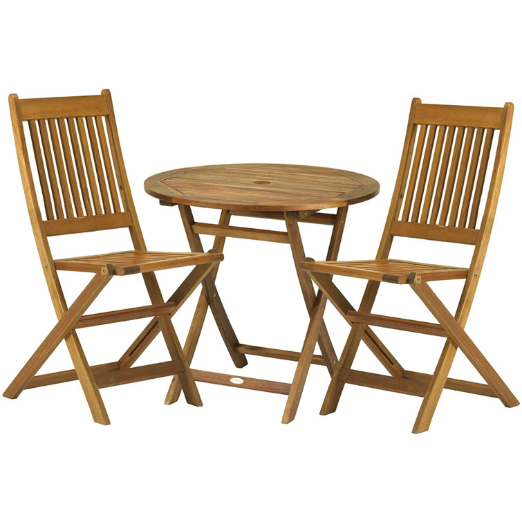 Marlow Home Co. Edlefsen Round 2 - Person 190cm Long Bistro Set ...