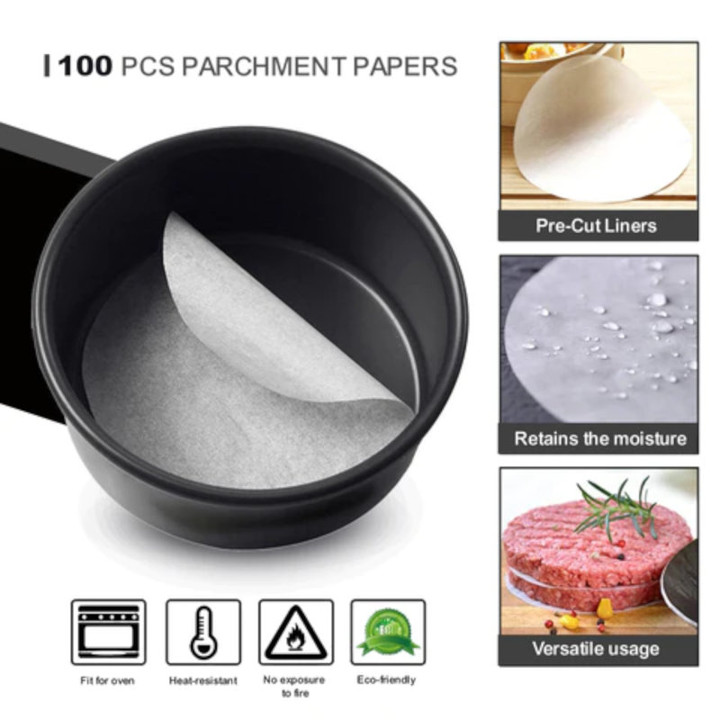 Palisades Paper 30-Non-Stick Quilon Parchment Paper Rounds | Wayfair